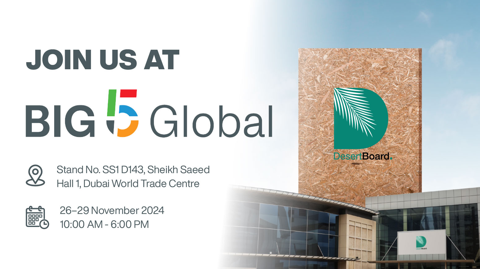 Discover Sustainable Building Materials at Big 5 Global